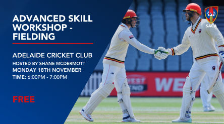 Advanced Skill Workshop - Fielding | SACA
